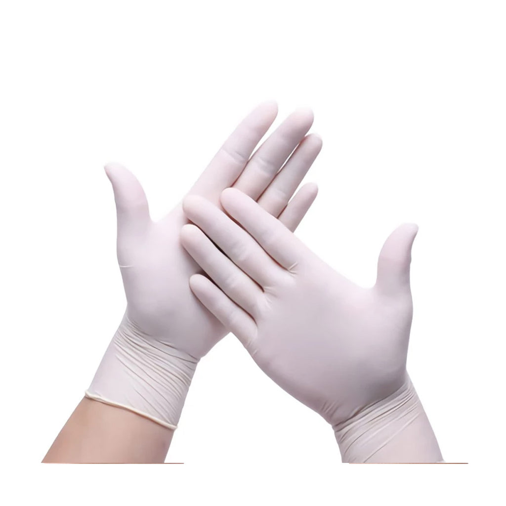 POLYNITRILE ULTRA ELASTIC GLOVES WHITE M 100pcs | DOREZA TË BARDHA ...