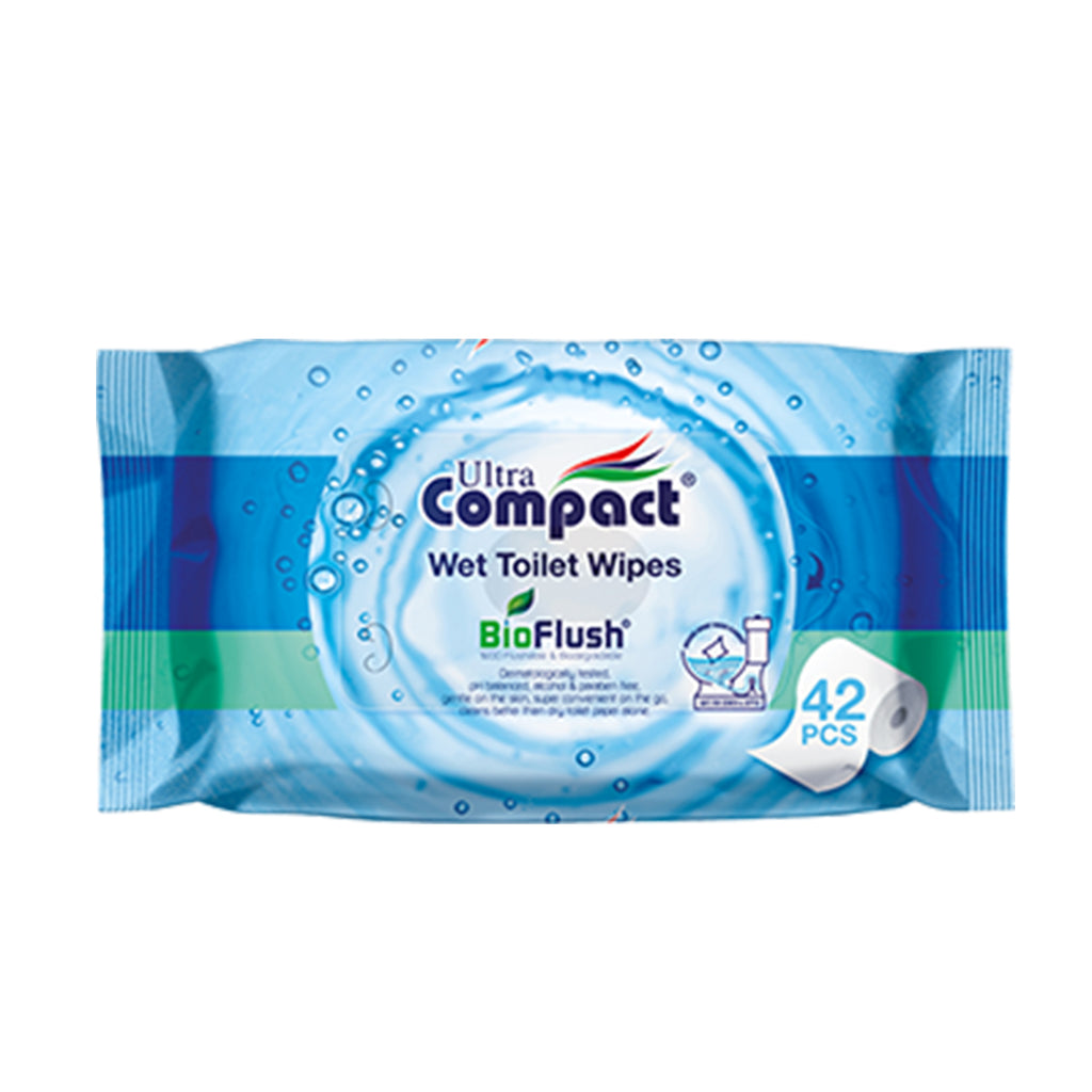 ULTRA COMPACT WET TOILET WIPES 1x42pcs | FACULETA TË NJOMA TUALETI ...